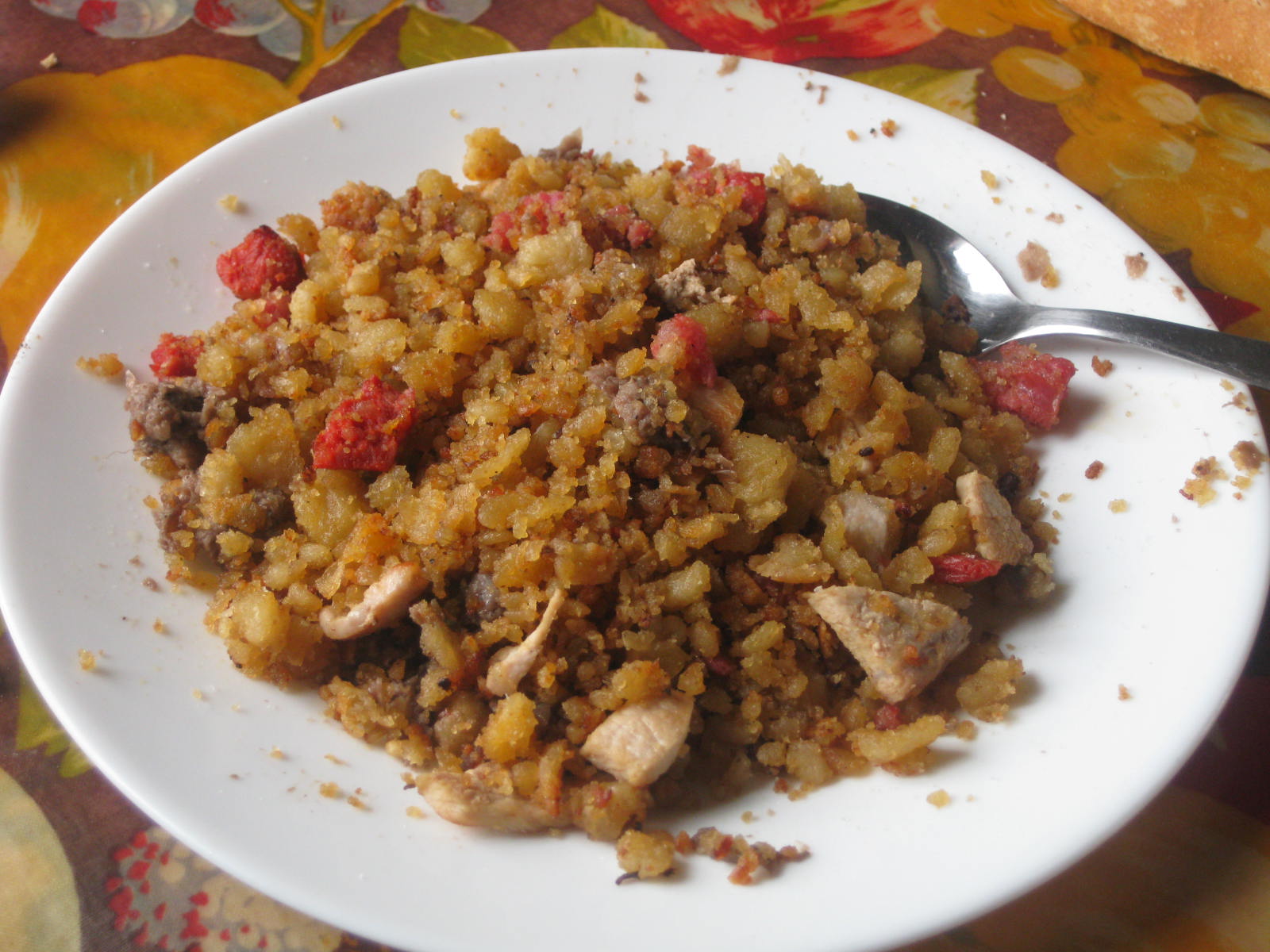 cocina rápida para dos: Migas de harina con tropezones