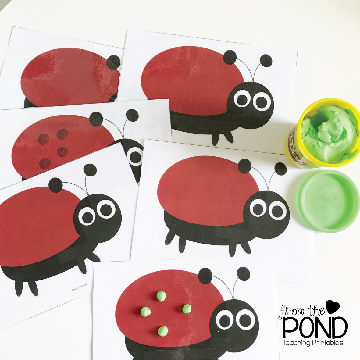 Ladybug Subtraction Game {Monday Memory} | From the Pond