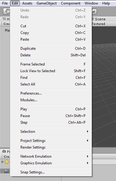 Unity Tutorial : Menu - Menu Penting pada Unity3D