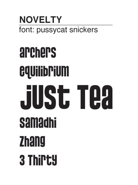 kingy mad hatters tea party: Kelly, Rosie & Tim: Novelty Fonts