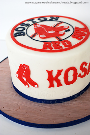 Sugar Sweet Cakes and Treats: Boston Red Sox Cake
