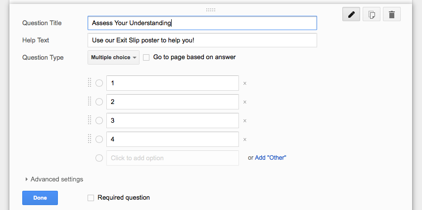 Teaching to Engage: Creating Digital Exit Slips Using Google Forms