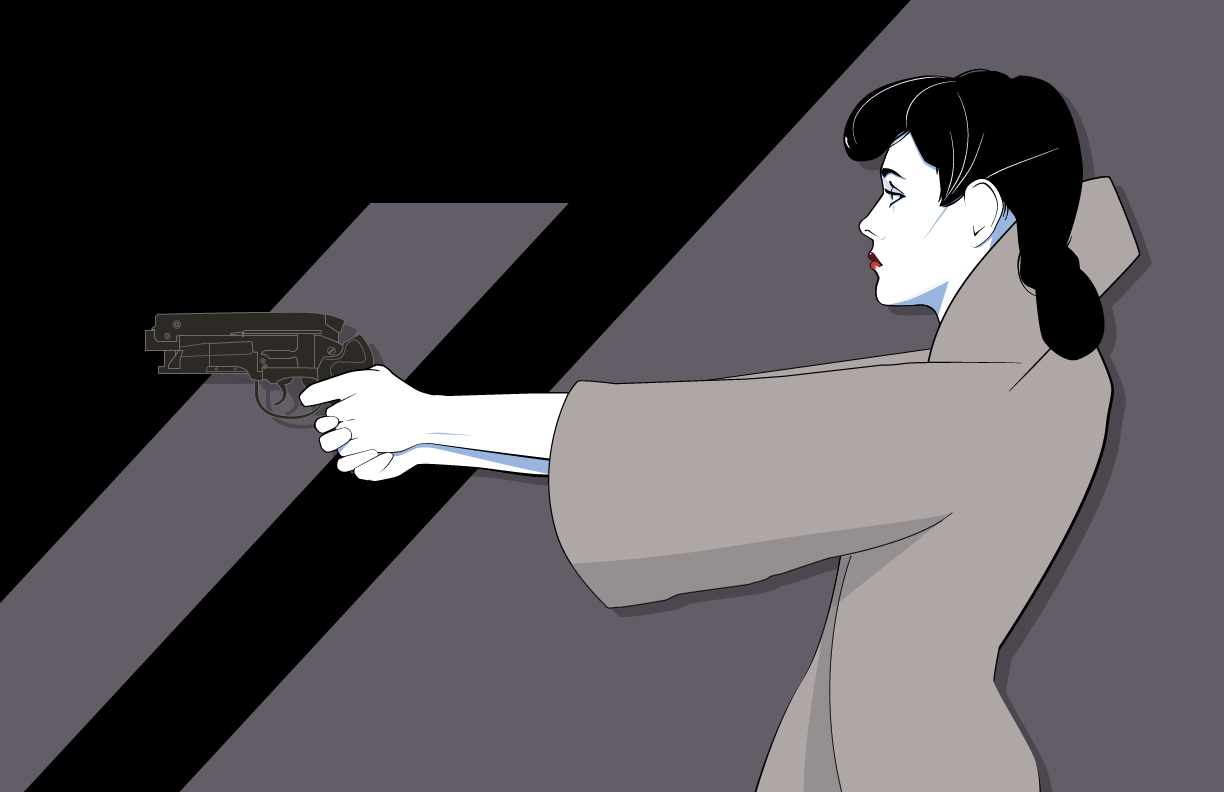 Fashion and Action: Blade Runner Pris & Rachel - Nagel Style Art by ...