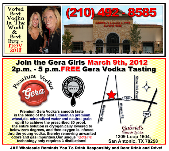 geravodkahouston: Gera Vodka Tastings