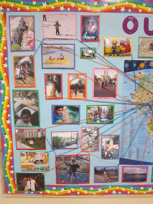 Kindergarten Friends' Blog: Our World Bulletin Board!