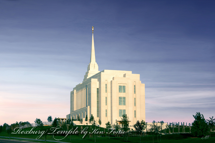 Temples by Ken Fortie: REXBURG IDAHO TEMPLE