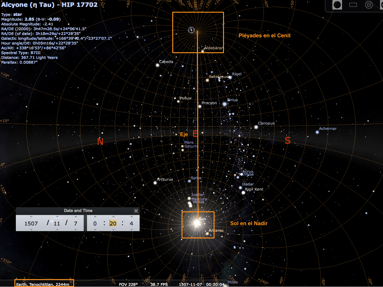 Reflexiones desde Anáhuac: El Eje Cenit - Nadir Solar en el Calendario ...
