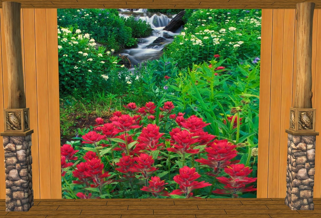 TheNinthWaveSims: The Sims 2 - Nature Woodland Scene Paneling Walls ...