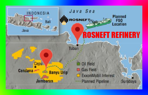 Rosneft Refinery in Tuban East Java