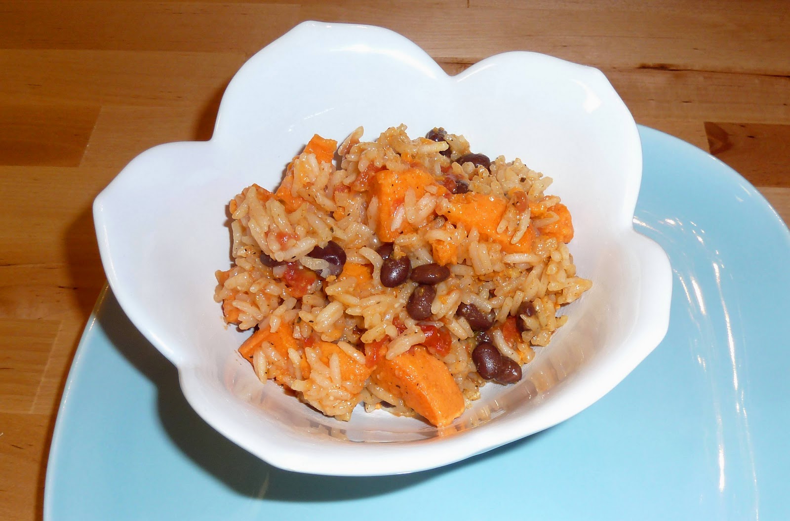 Dinner with Denise: Rice with Sweet Potatoes, Black Beans and Chipotle