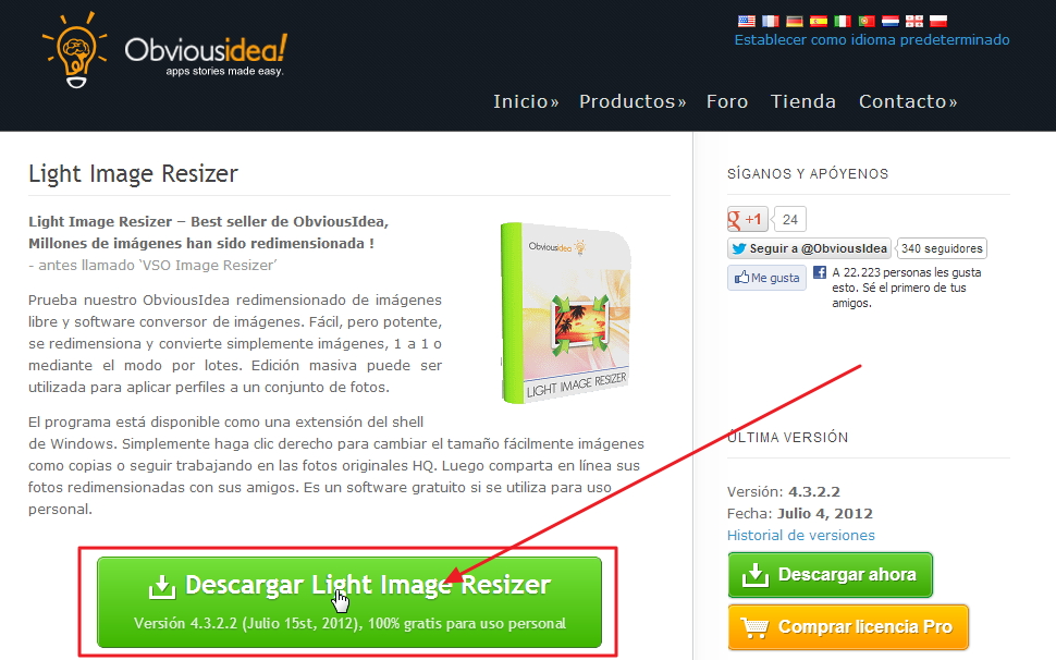 Blog de Jotaj: Instalar Light Image Resizer