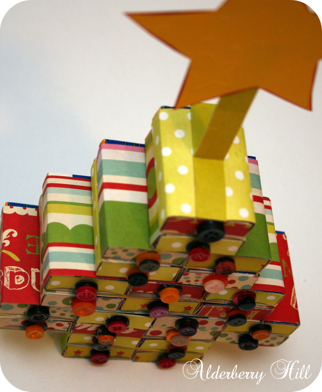 Matchbox Tree Advent Calendar Tutorial (she: Sarah) - Or so she says...