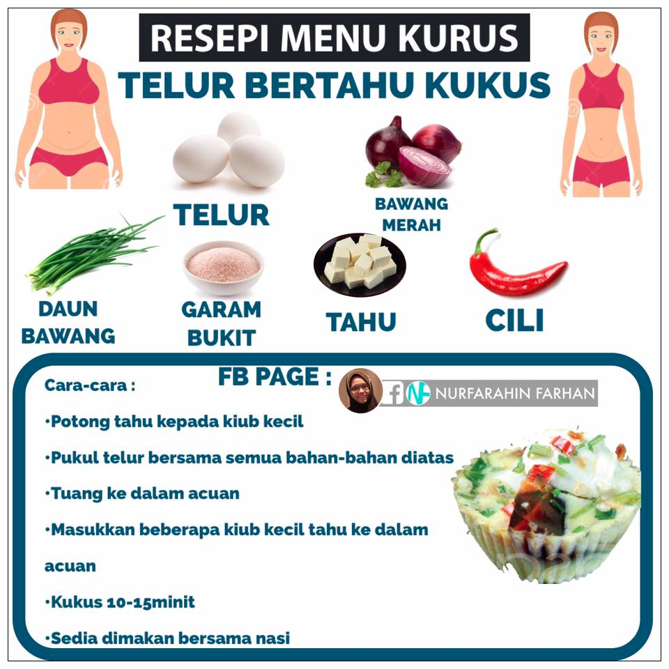 7 Resepi Menu Untuk Kurus Tanpa Perlu Berlapar