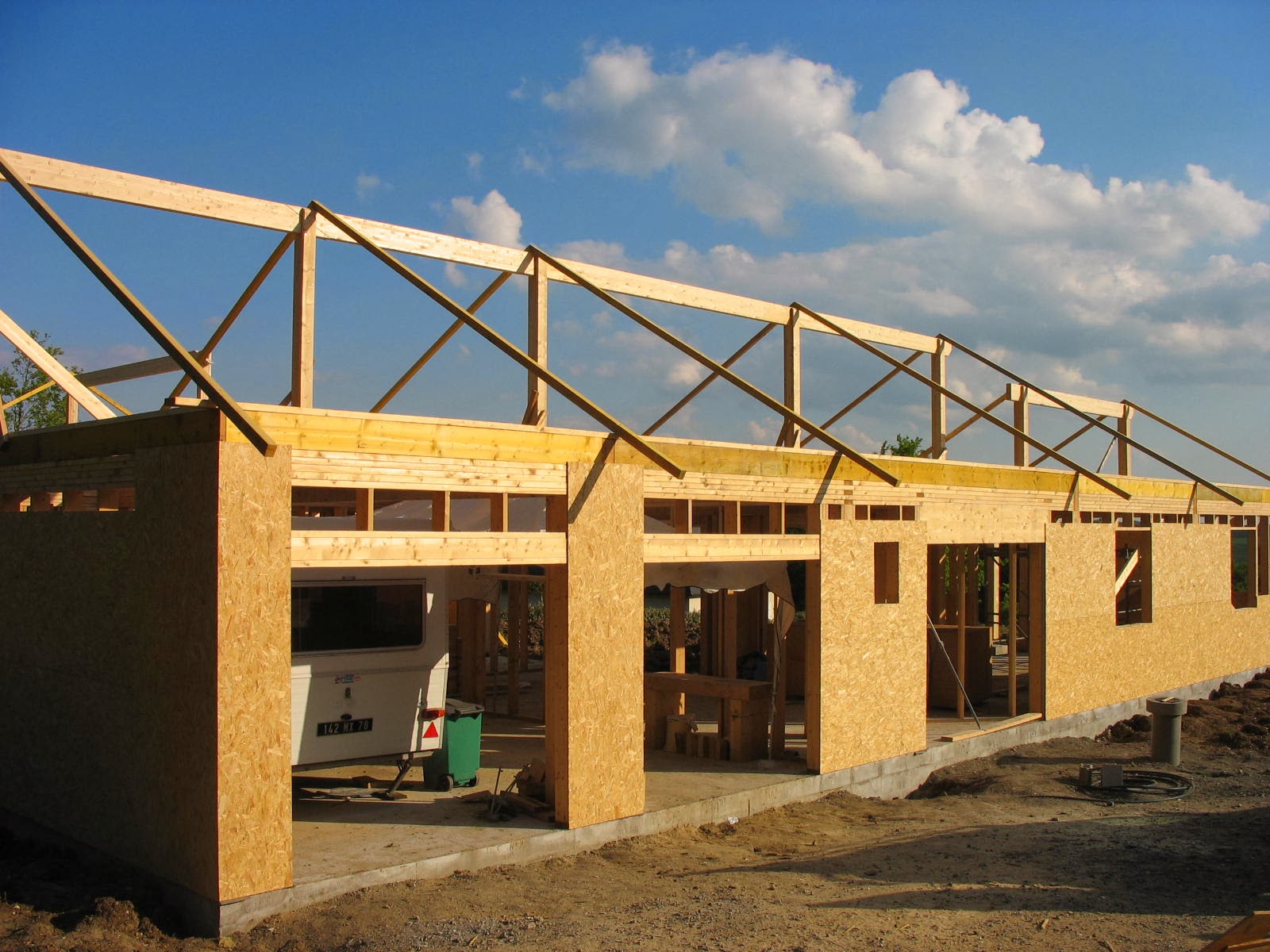 Construire sa maison en bois: Les chevrons