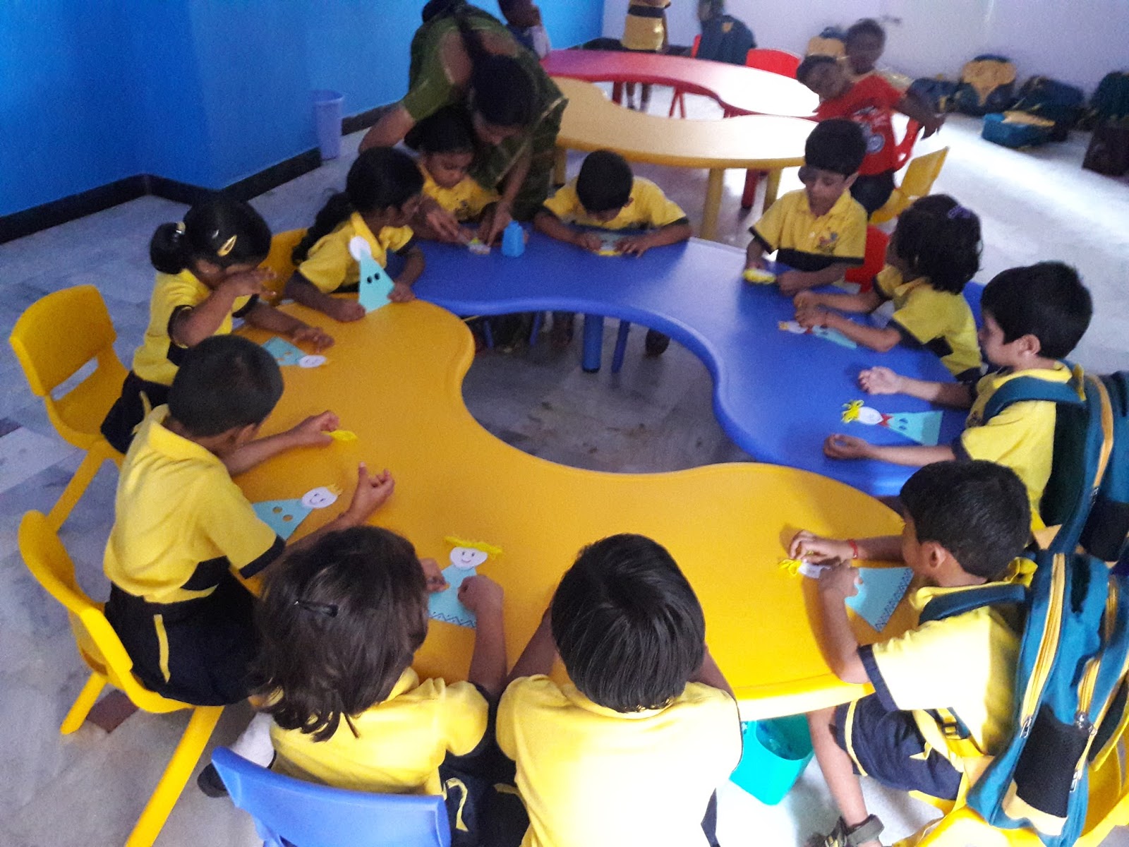 SpringBoard International PreSchool: Preparation of Finger Puppets by ...