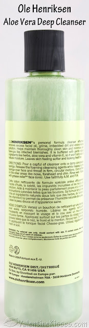 Valentine Kisses: Ole Henriksen Aloe Vera Deep Cleanser - pics, review