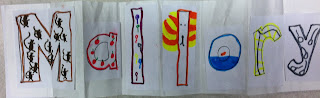Art at East, Union and more...: First Grade Name Art