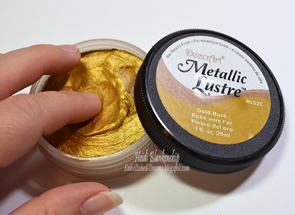 Embellished Dreams: DecoArt Metallic Lustre - Projects - Q & A