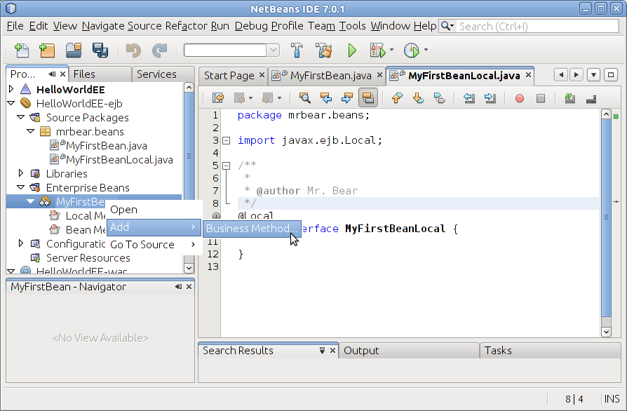 Random Thoughts On Java Programming Creating Hello World In Netbeans