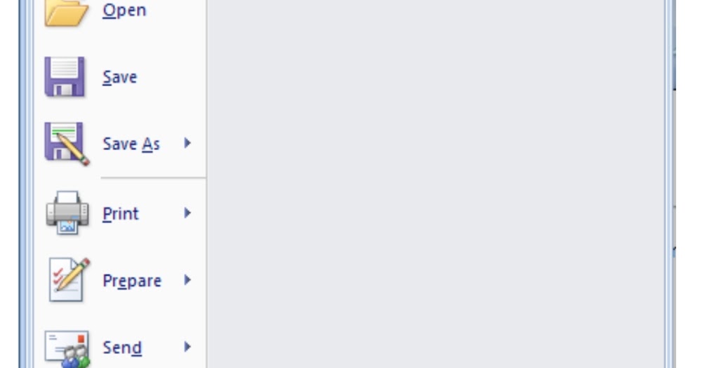 Overview of Microsoft Office button in Microsoft Office Word 2007