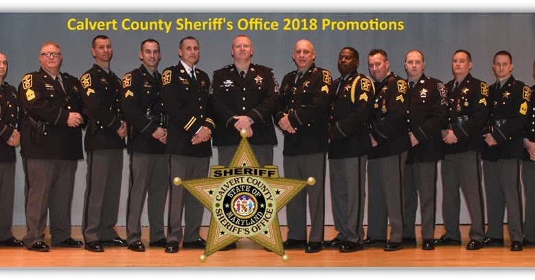 Calvert County Sheriff's Office: SHERIFF'S OFFICE PROMOTION CEREMONY ...