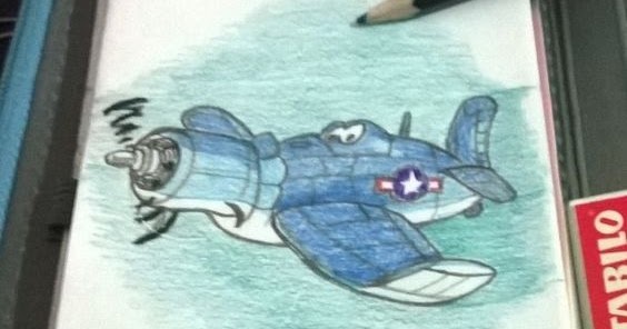 Daily Drawings - Crazy Plane Cartoon No2