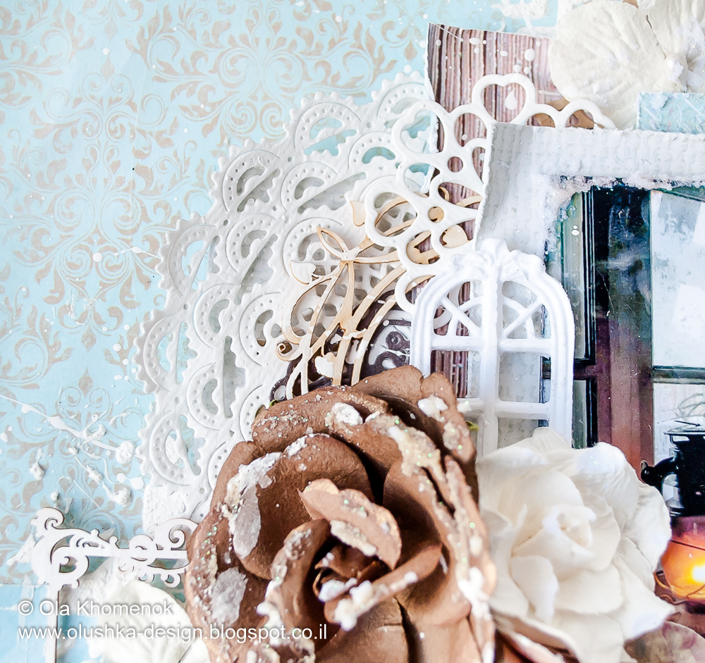 Scrap and Craft: A hot cup of magic. Winter themed layout by Ola