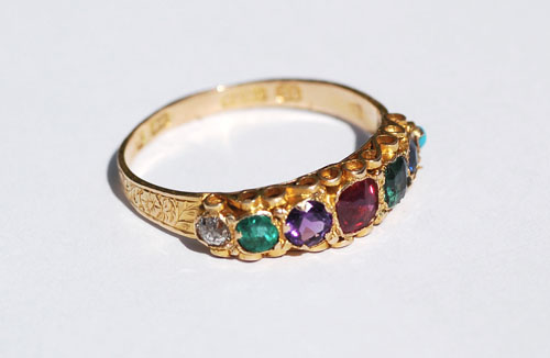 Stalking the Belle Époque: Mastery of Design: A DEAREST Ring, 1873