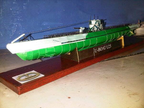Papermodel Kapal Perang & Lain2: Papercraft U-Boat U25