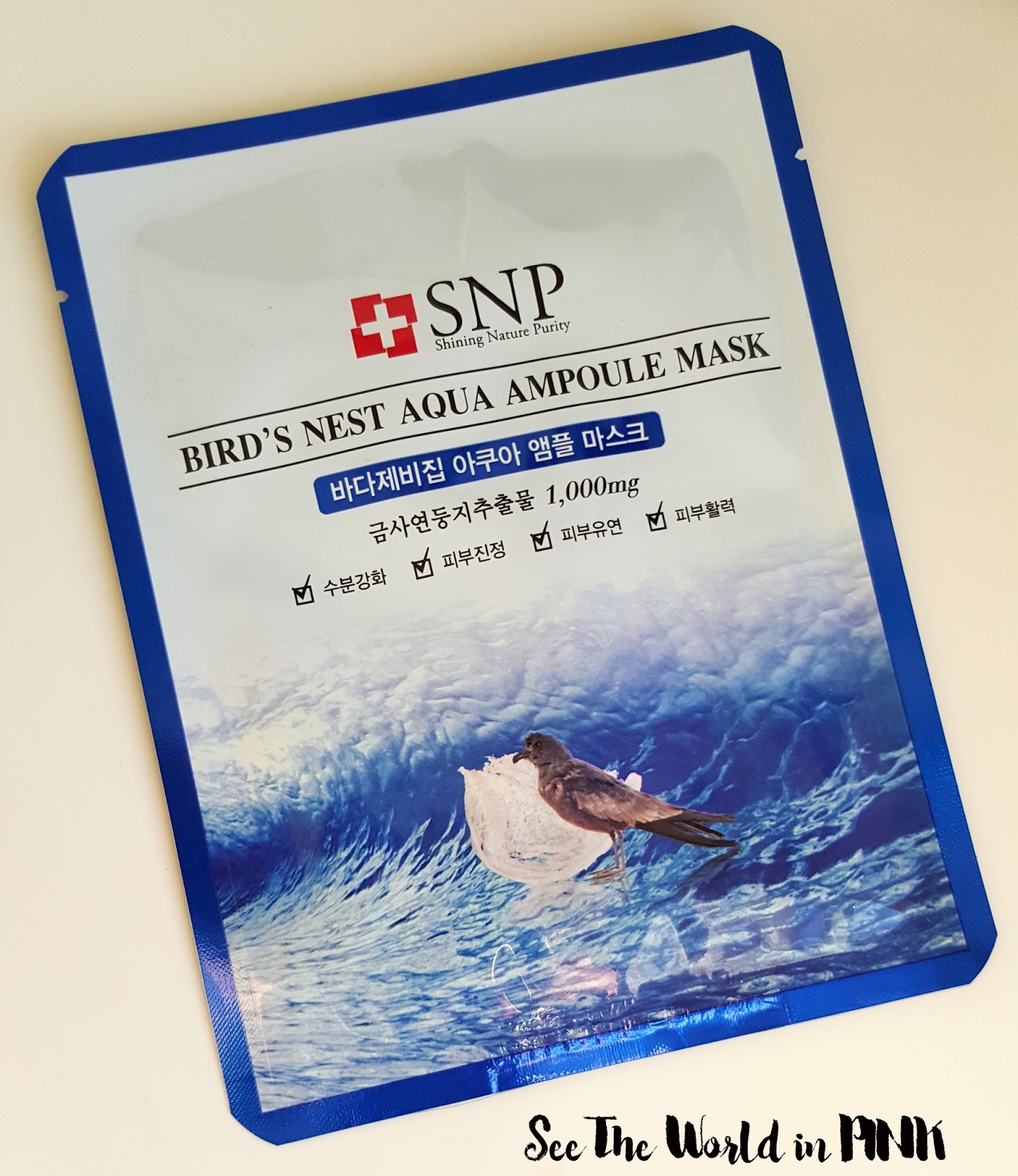 Mask Wednesday - SNP Bird's Nest Aqua Ampoule Mask Review | See the ...