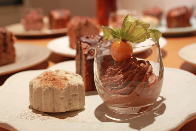 chocolat bleu: Trilogie de dessert