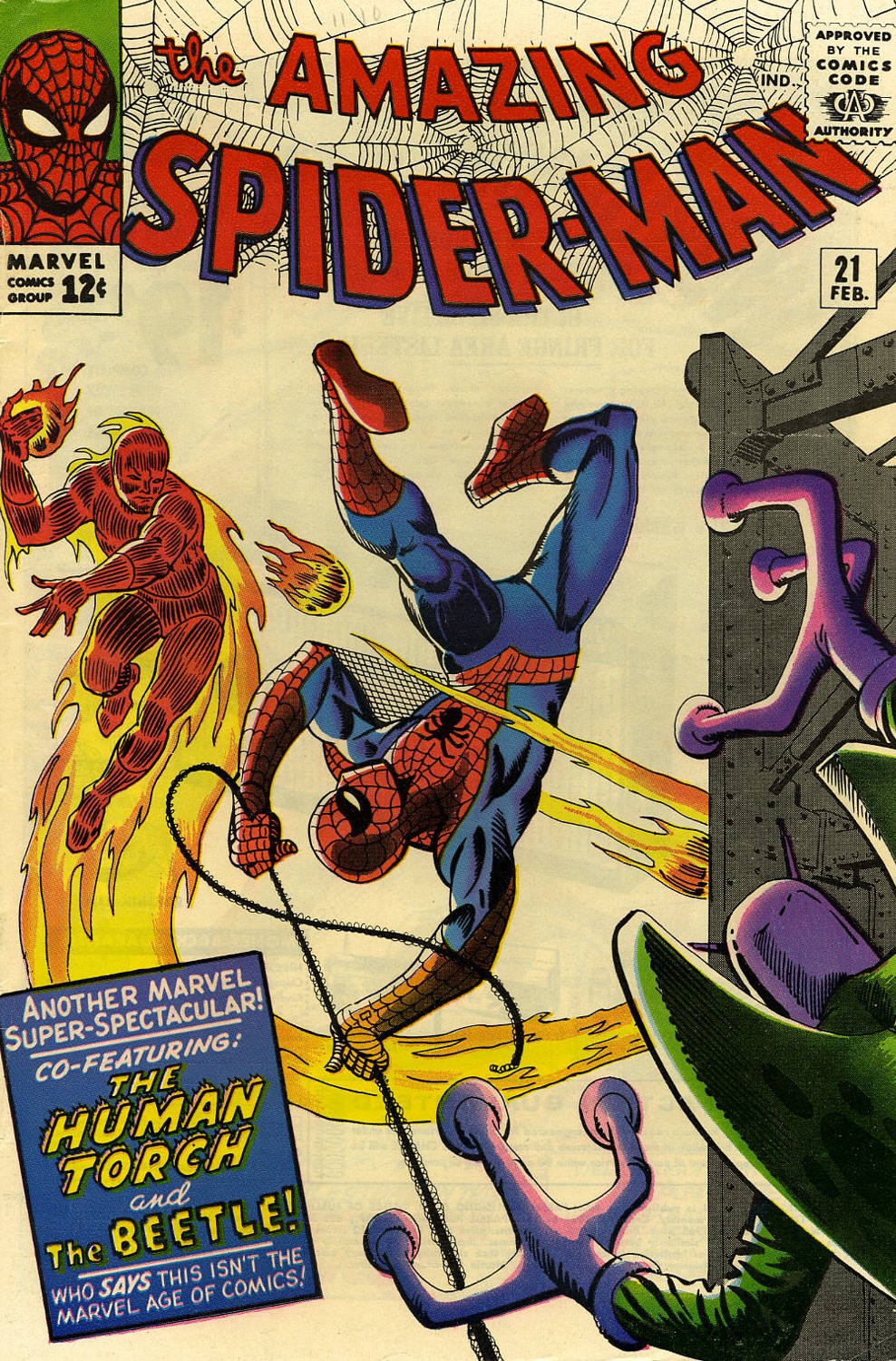 Cap'n's Comics: Spider-Man #21 Cover by Steve Ditko