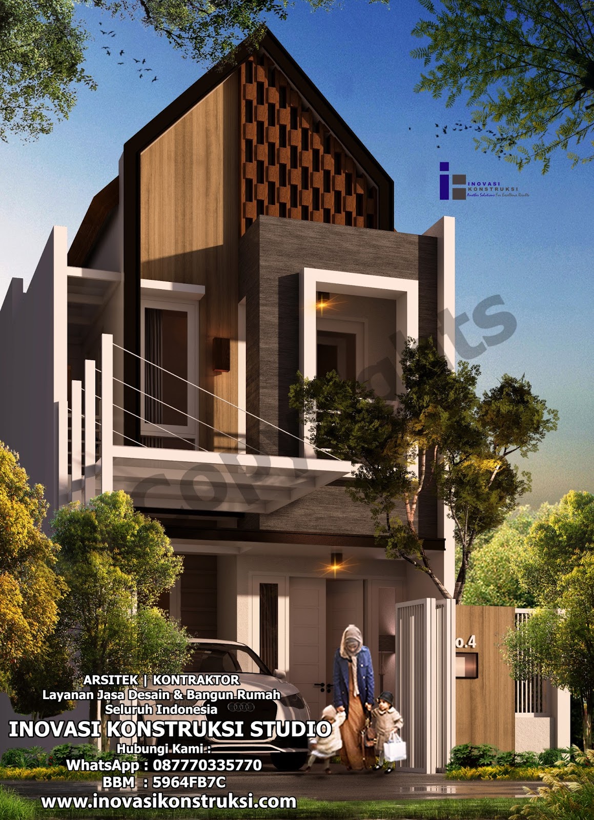 Jasa Desain Rumah Gratis Bandung - Desain Rumah Ibu Asri di Bandung ...