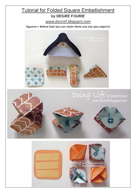 DOING LIFE: TUTORIAL FOR FOLDED SQUARE EMBELLISHMENT