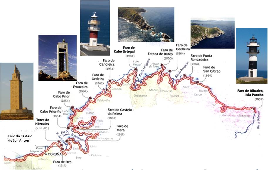 GEOGRAFÍA: FAROS DE GALICIA: DE LA TORRE DE HÉRCULES AL FARO DE LA ISLA ...