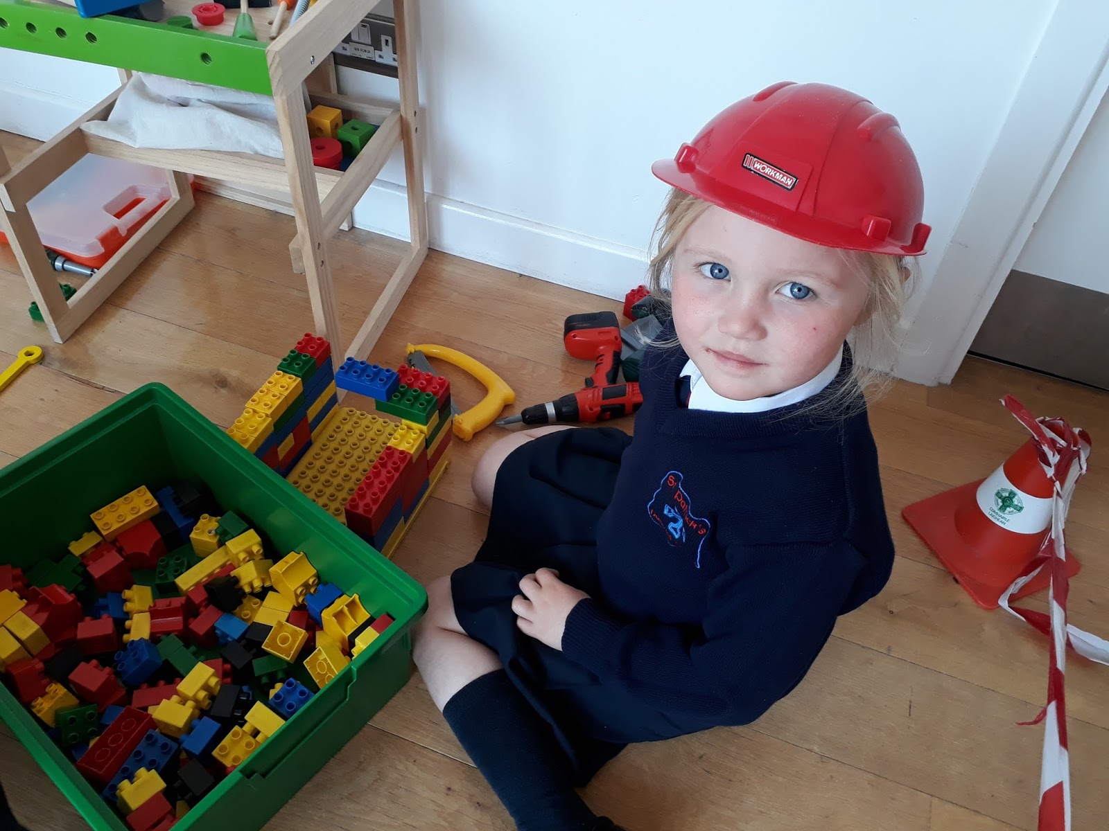 Ms. Keane's Classroom: Junior Infant Builders at Work!