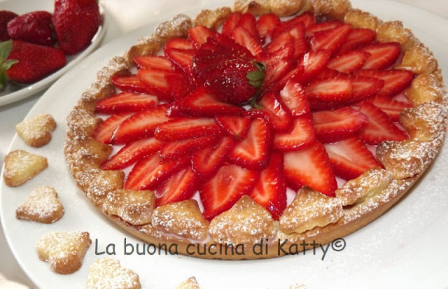 La buona cucina di Katty: Crostata "fragolina" di ricotta e frullato di ...