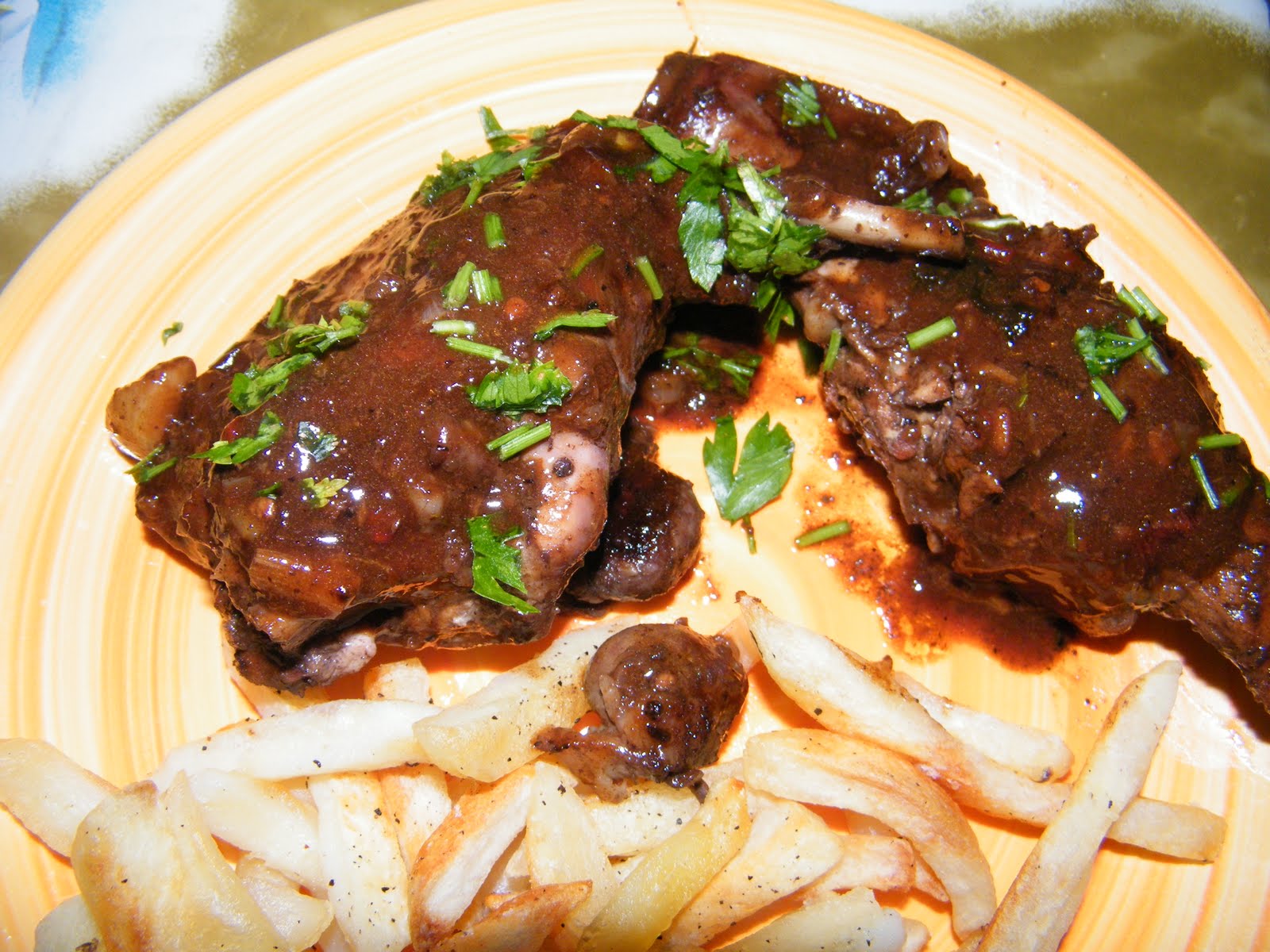 Thyme Out: Fried rabbit with a spicy tangy sauce.