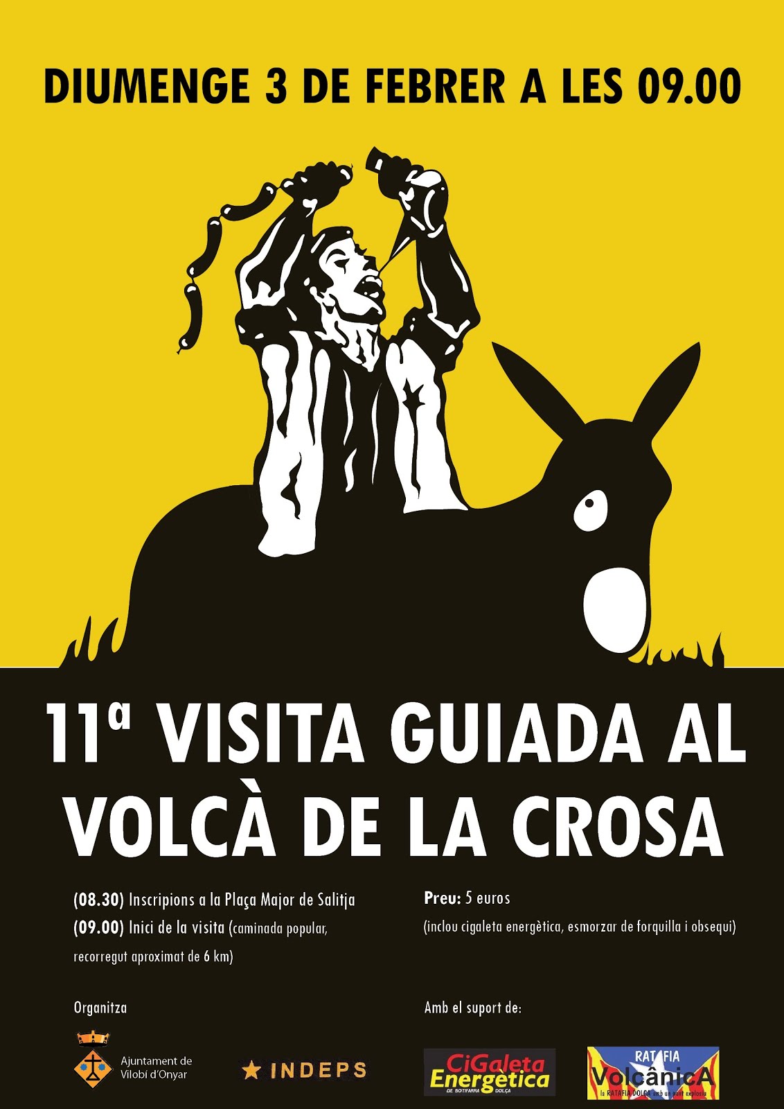 VolcânicA: 11a VISITA GUIADA AL VOLCÀ DE LA CROSA Inclou Cigaleta ...