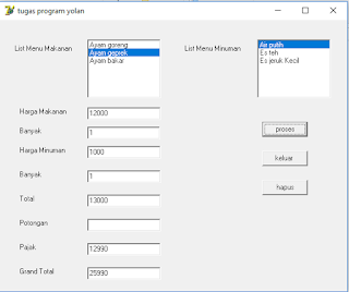 cara pembuatan program menu makanan menggunakan delphi 7 - belajar ...