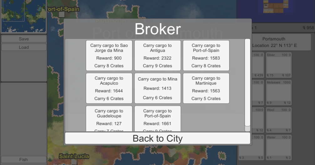 The Making of a Ham: Sea Trading Game- Improved missions, pathfinding ...
