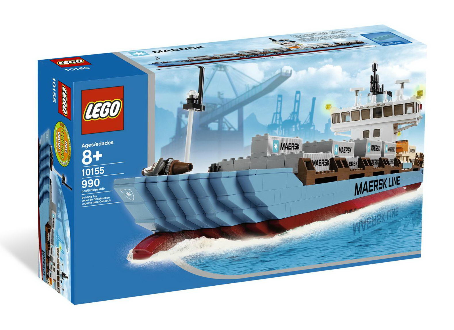 Brick Box Art: LEGO 10155 Maersk Container Ship