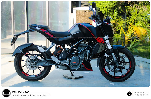 KTM Duke 200 - Full Bike Wrap | IDE Autoworks