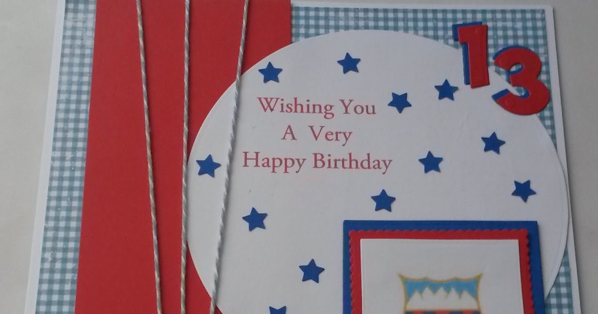 Cards made by Beckie: A birthday card for football player