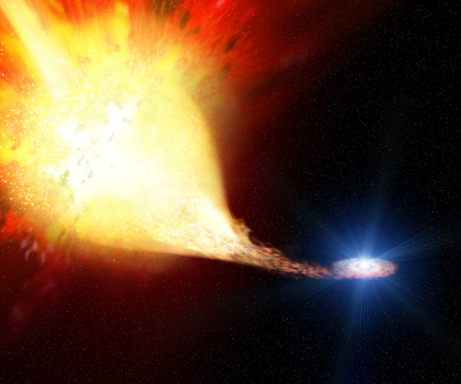 Artist's impression of the Supernova 1993J | Earth Blog Artist's impression of the Supernova 1993J | Earth Blog