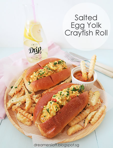 Salted Egg Yolk Crayfish Roll - Delicious Cooking Recipes