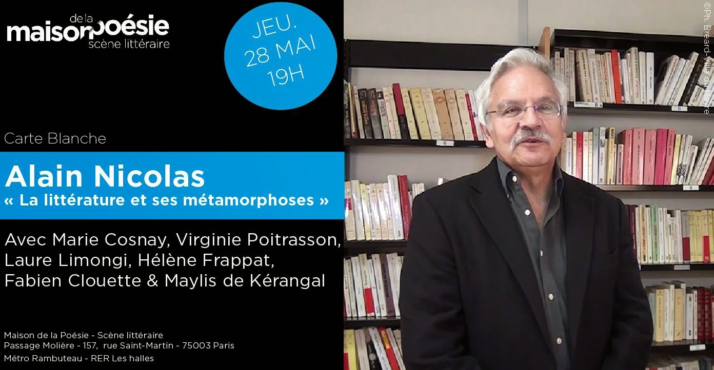" La littérature et ses métamorphoses " sur l'invitation d'Alain ...