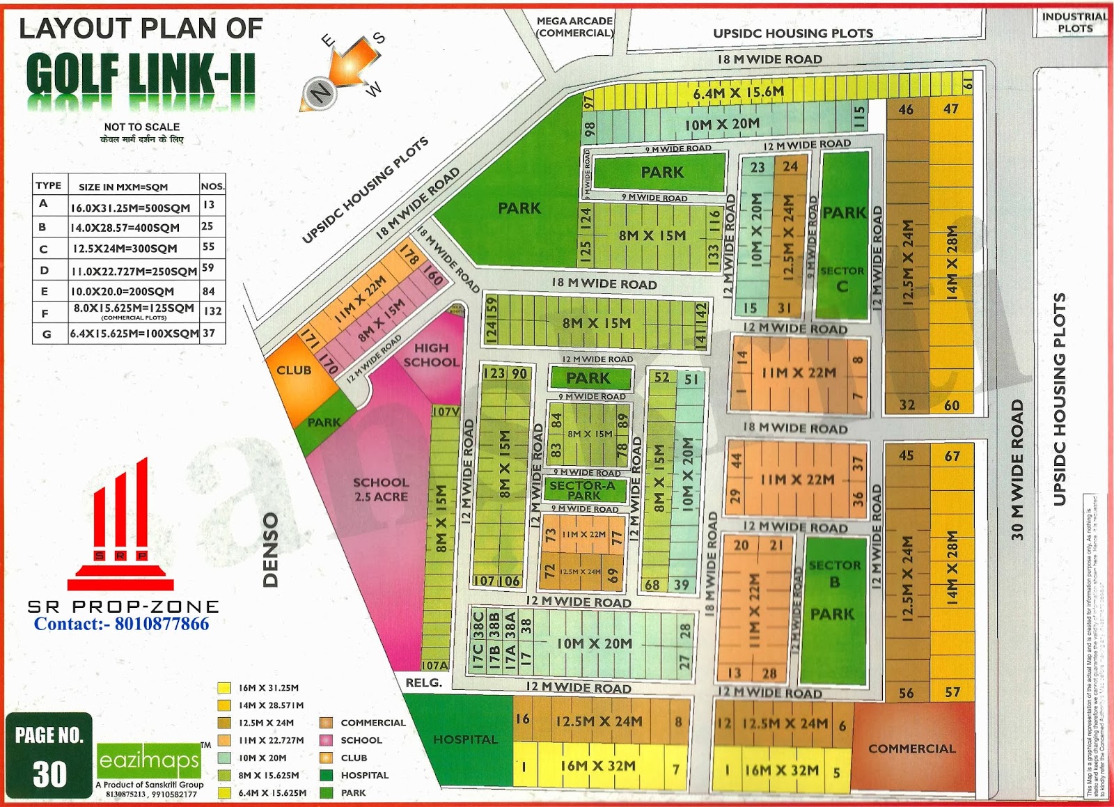 Layout Plan Of Golf Links-II Greater Noida HD Map ~ Industry Seller