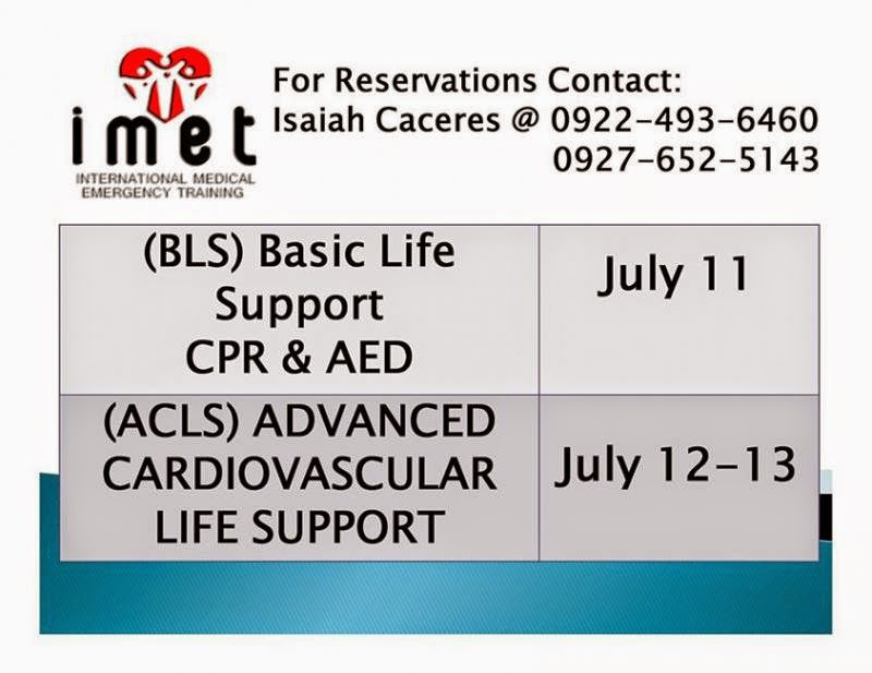 BLS and ACLS Training at Angeles City, Pampanga on July 11,12,13, 2014 ...