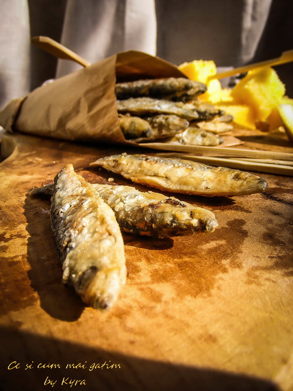 Ce si cum mai gatim: Hamsii prajite - Γαύρος τηγανητός